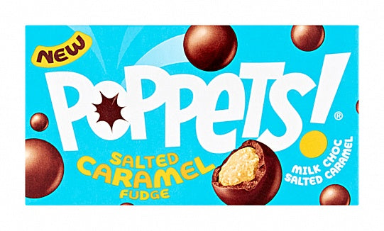 Poppets Milk Choc Coated Salted Caramel Fudge 36g – 🍭CandyDaddy🍬